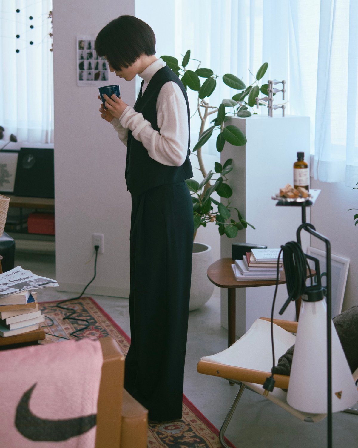 wool blend vest & slacks setup | F A S H I R U