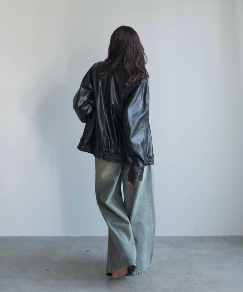 synthetic leather blouson/2color | F A S H I R U synthetic leather blouson/2color | F A S H I R U