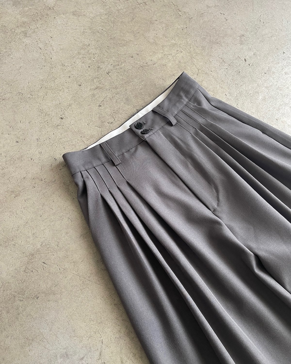 4 tuck drape slack（セットアップ対応)/2size/2color | F A...