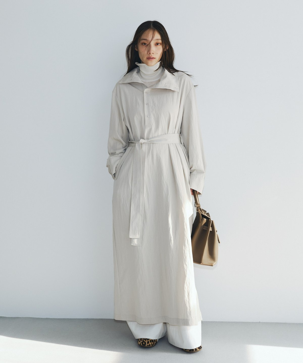 【FINE】stand collar long OP/2color | F A S H I R U