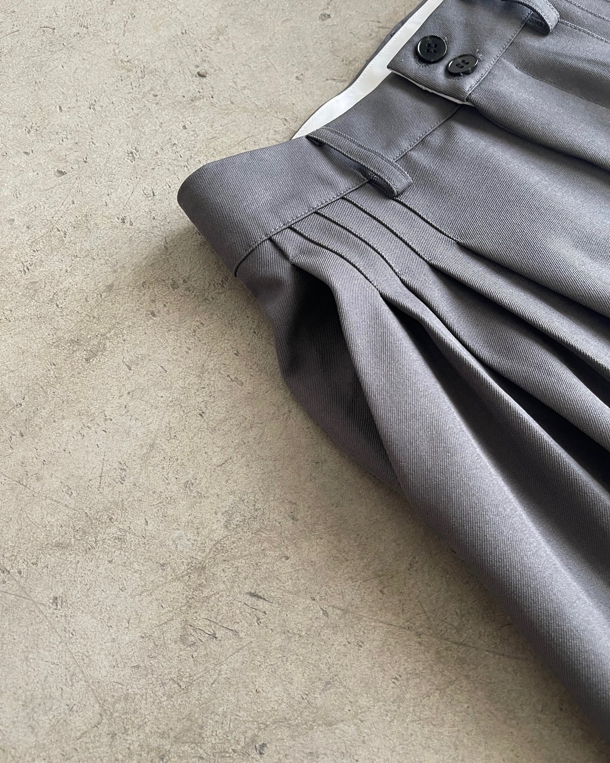 4 tuck drape slack（セットアップ対応)/2size/2color | F A...