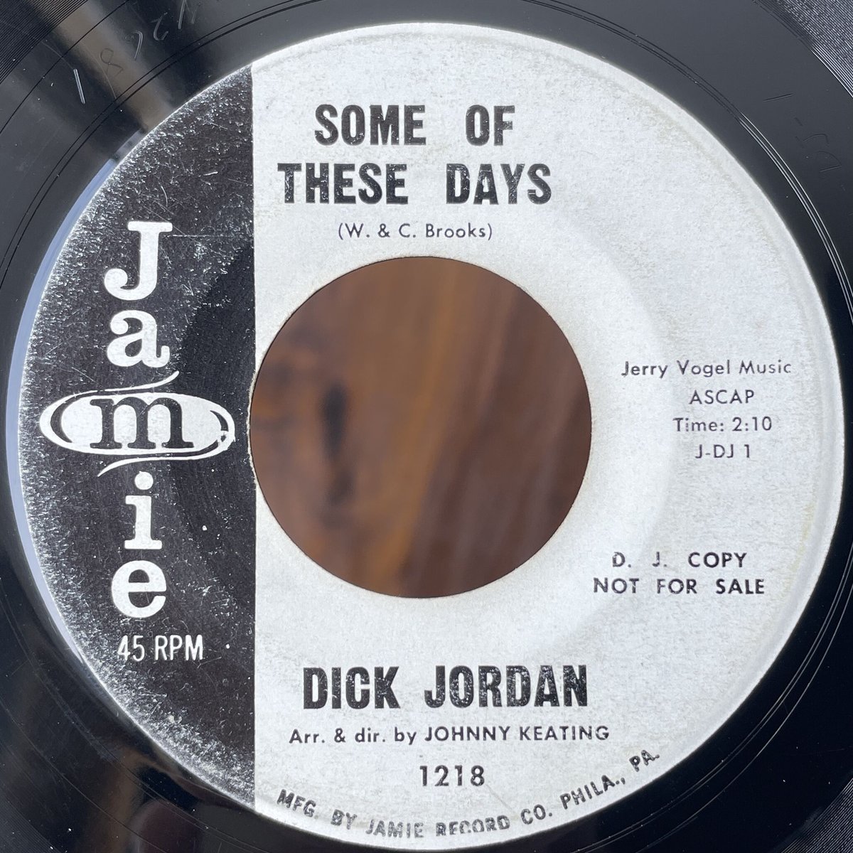 DICK JORDAN / I Want Her Back | Oscillators Mer...