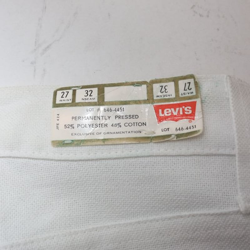 70's Levis 646 STA-PREST Big E 70's Levis 646 STA-PREST Big E