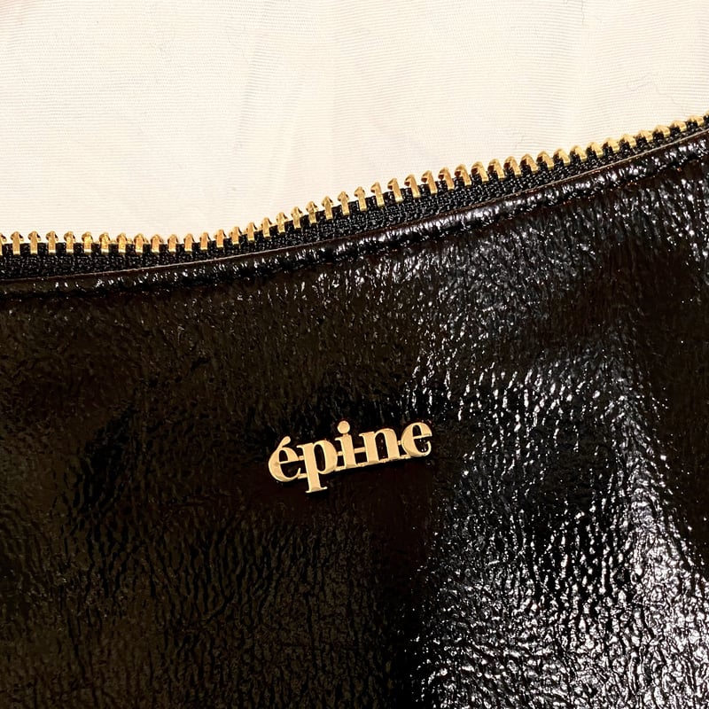épine gold logo half moon bag black | épine épine gold logo half moon bag black | épine