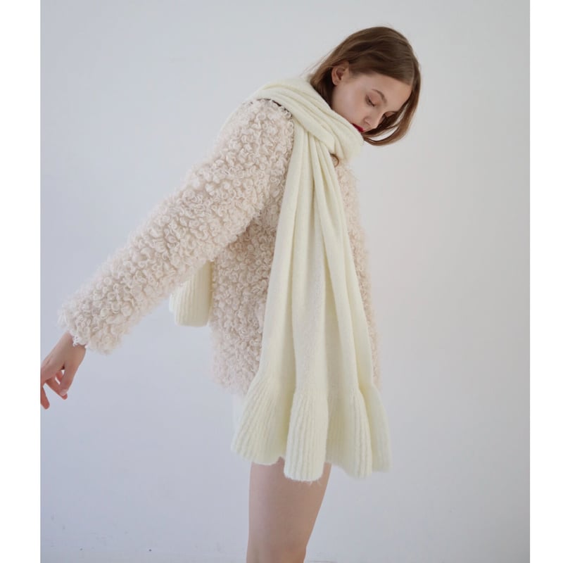 Eé frill knit muffler(4color) | épine Eé frill knit muffler(4color) | épine