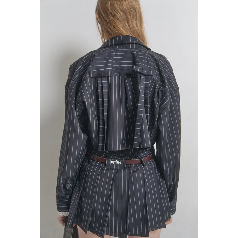 épine lace back ribbon short shirt(2color) | épine épine lace back ribbon short shirt(2color) | épine