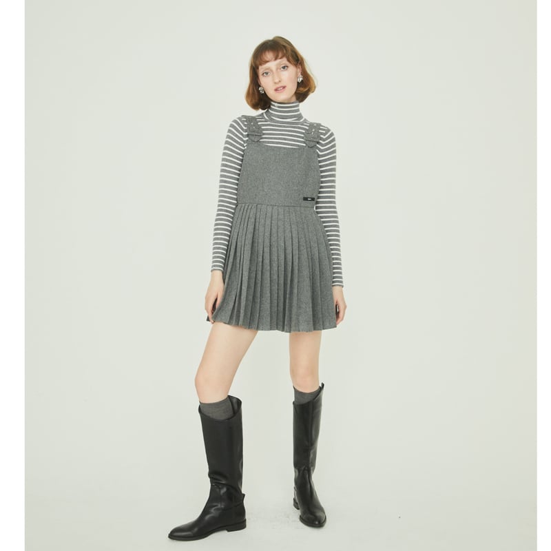 épine label wool pleats onepiece (2color) | épine épine label wool pleats onepiece (2color) | épine