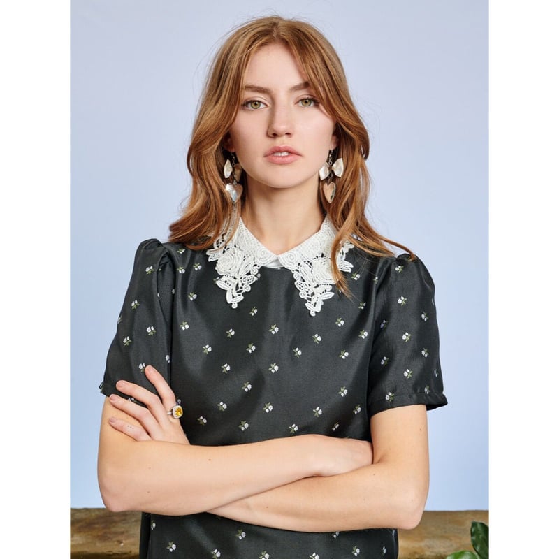 sister jane》Olive Rose Jacquard Mini Dress | é sister jane》Olive Rose Jacquard Mini Dress | é