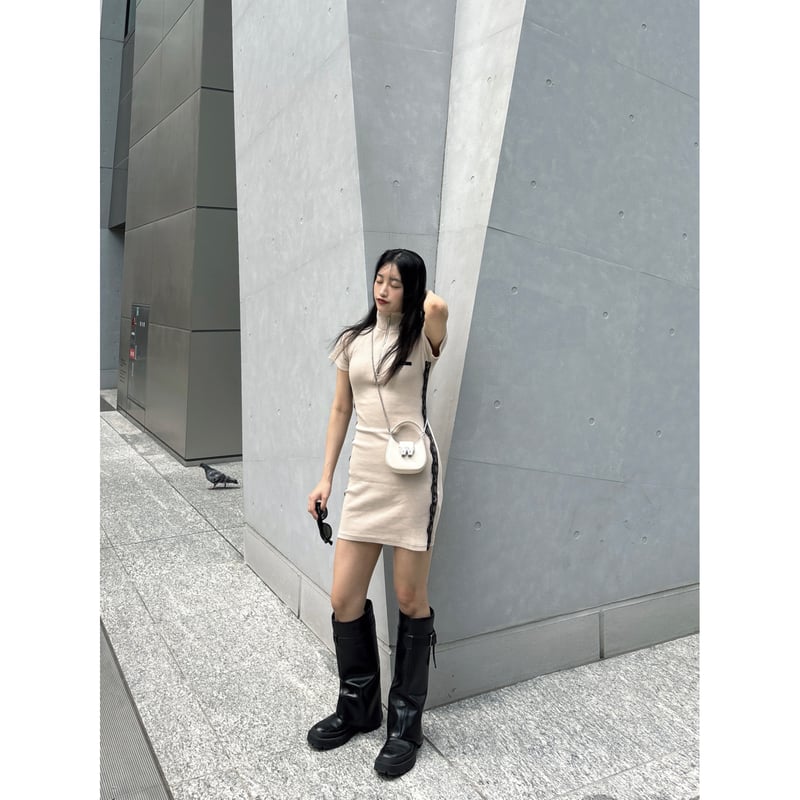 épine zipper lace polo onepiece(3color) | épine épine zipper lace polo onepiece(3color) | épine