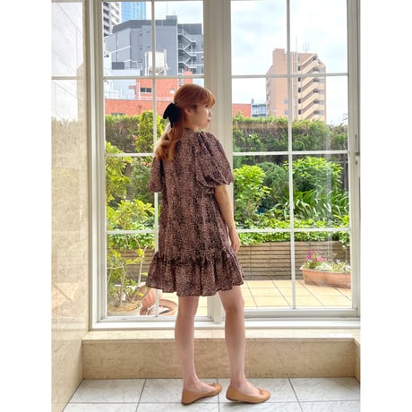 《GHOSPELL》Lifestyle Leopard Mini Dress | épine