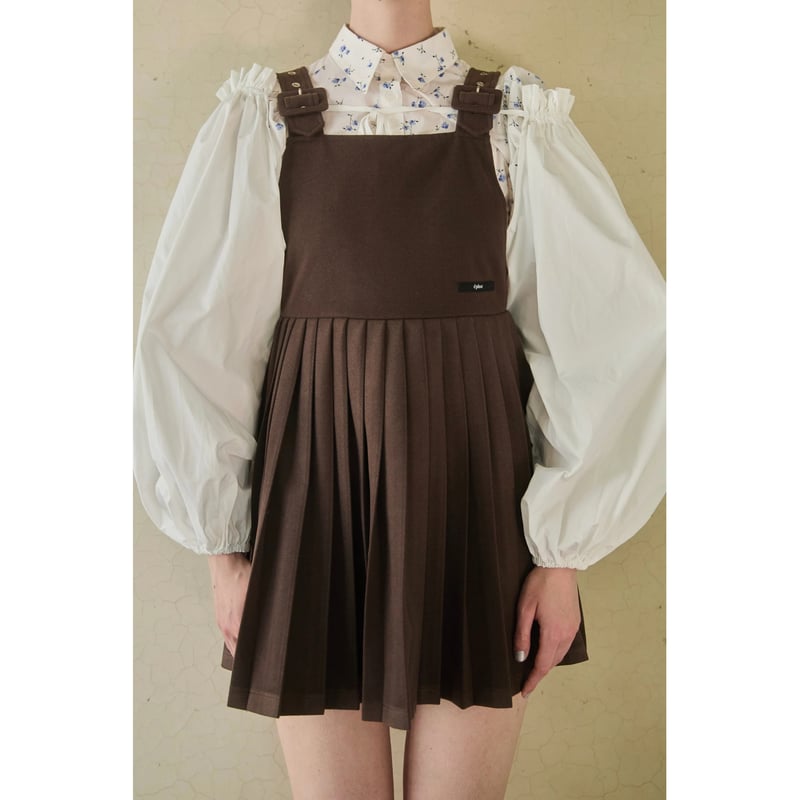 épine label wool pleats onepiece (2color) | épine épine label wool pleats onepiece (2color) | épine