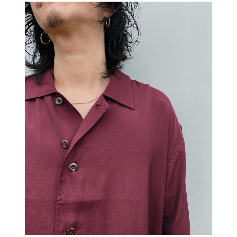 TENBOX「DRUG DEALER SHIRT」burgundy. | gouter le TENBOX「DRUG DEALER SHIRT」burgundy. | gouter le