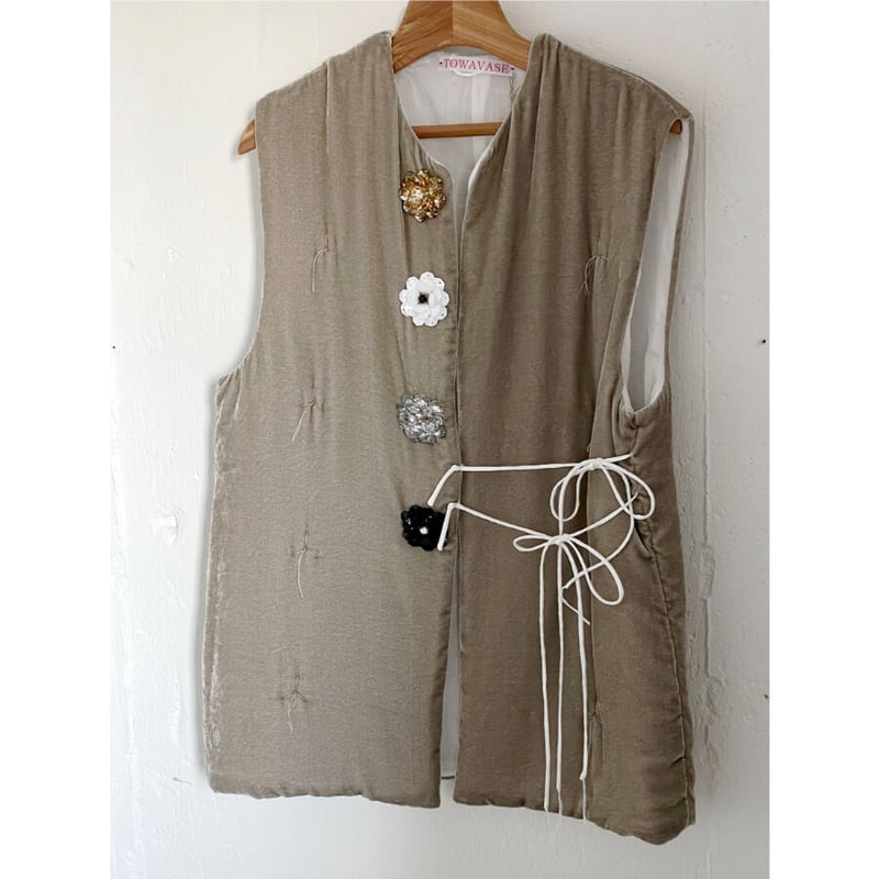 TOWAVASE(トワヴァーズ):La zabu vest jacket ベスト TOWAVASE(トワヴァーズ):La zabu vest jacket ベスト