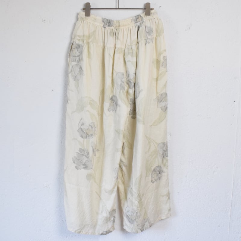 Gauze#(ガーゼ) ANTIQUE FLOWER PRINT WIDE PANTS 花柄プ Gauze#(ガーゼ) ANTIQUE FLOWER PRINT WIDE PANTS 花柄プ