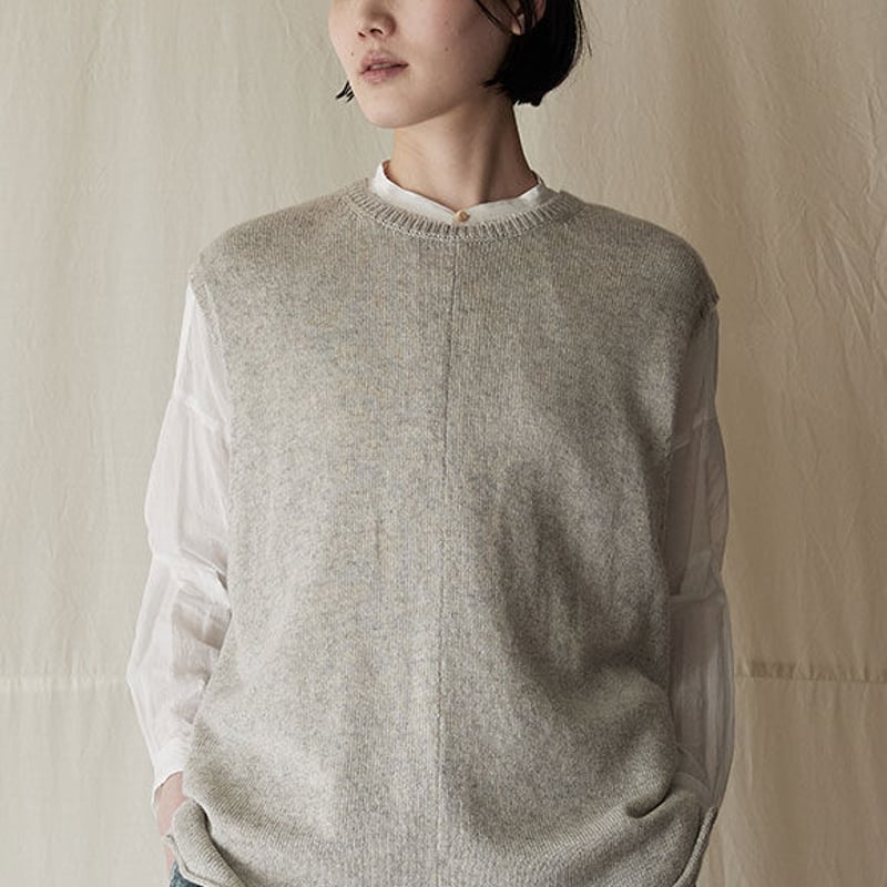 suzuki takayuki (スズキタカユキ) knitted vest カシミヤシルク suzuki takayuki (スズキタカユキ) knitted vest カシミヤシルク