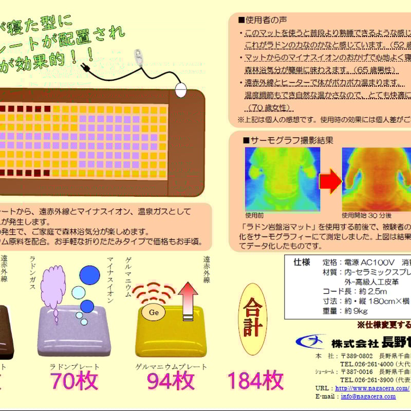 ラドン岩盤浴マット | 自然治癒力アップを応援するショップ アン ラドン岩盤浴マット | 自然治癒力アップを応援するショップ アン