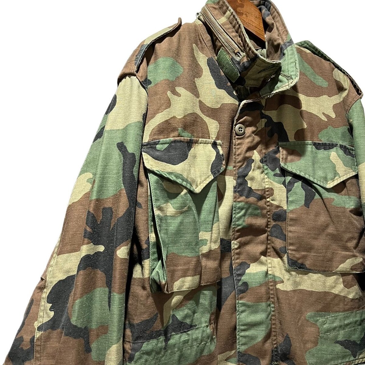 80's U.S ARMY M-65 WOODLAND FIELD JACKET. SMALL 80's U.S ARMY M-65 WOODLAND FIELD JACKET. SMALL