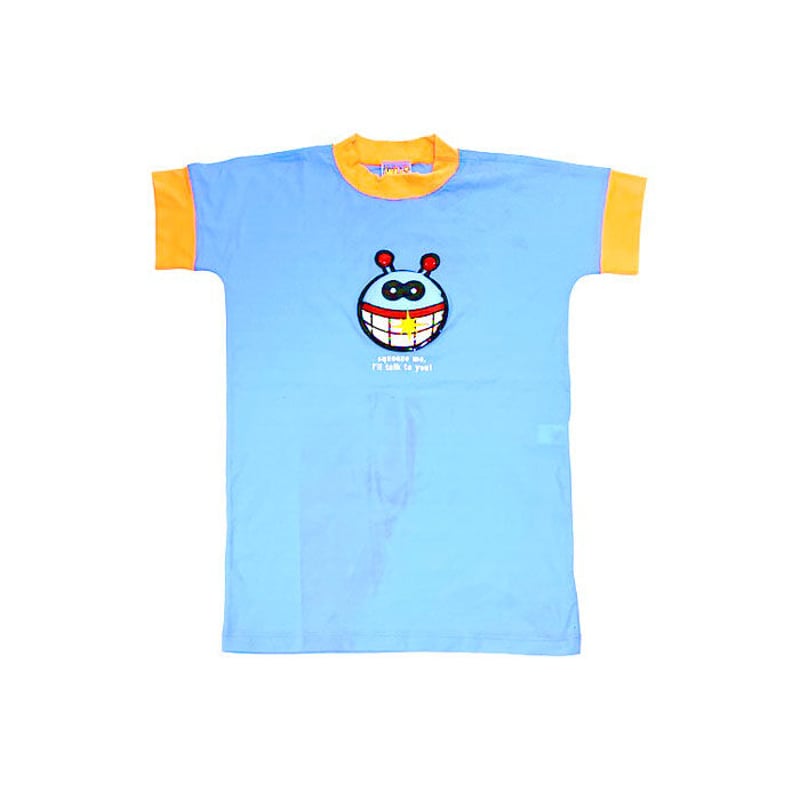 USED】 90'S W.&L.T. PUK PUK T-SHIRT SKY BLUE ① USED】 90'S W.&L.T. PUK PUK T-SHIRT SKY BLUE ①