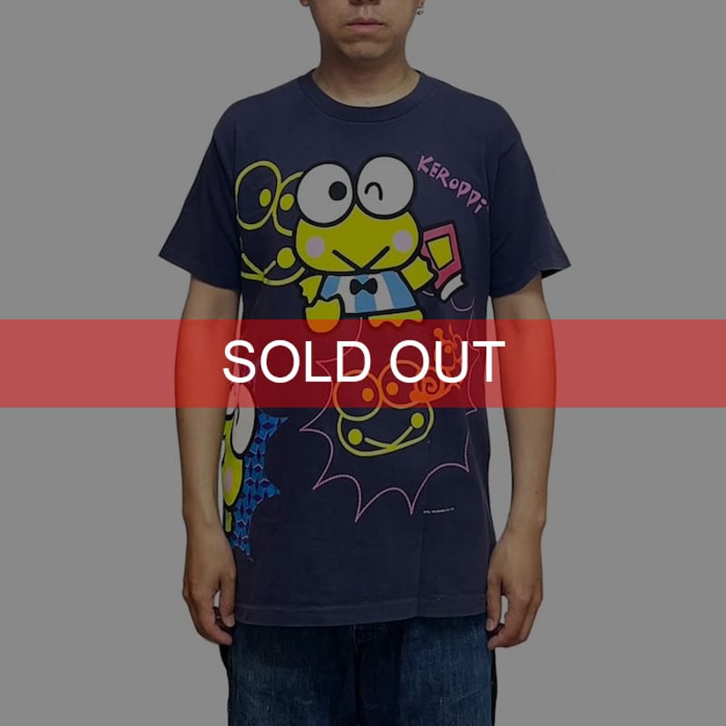 USED】90's SANRIO KERO KERO KEROPPI MULTI PRINT USED】90's SANRIO KERO KERO KEROPPI MULTI PRINT