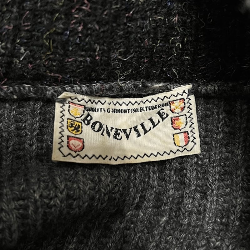 USED】80's BONEVILLE HI-NECK KNIT SWEATER | KON USED】80's BONEVILLE HI-NECK KNIT SWEATER | KON