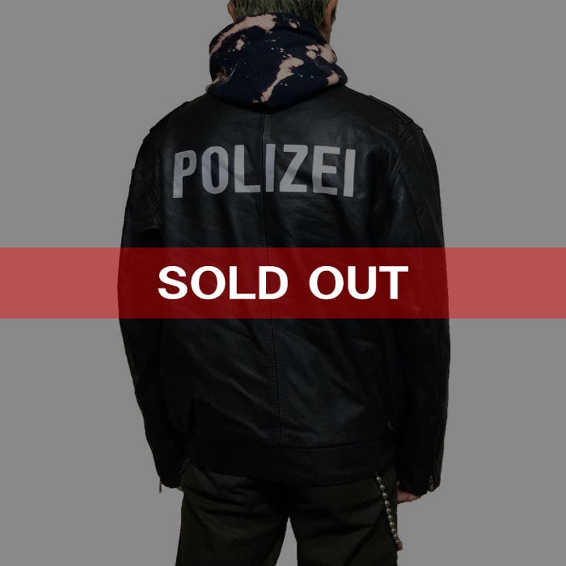 USED】GERMAN POLICE LEATHER JACKET BLACK | KONBINI USED】GERMAN POLICE LEATHER JACKET BLACK | KONBINI