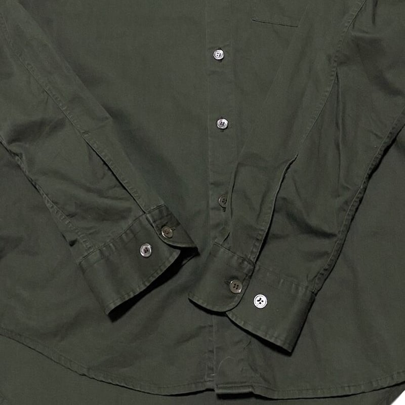 USED】HELMUT LANG 1998 SHIRT OLIVE GREEN | KONBINI USED】HELMUT LANG 1998 SHIRT OLIVE GREEN | KONBINI