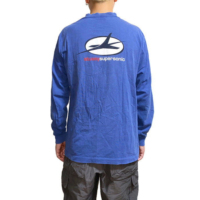 USED】90'S STUSSY SUPER SONIC L/S T-SHIRT | KON USED】90'S STUSSY SUPER SONIC L/S T-SHIRT | KON