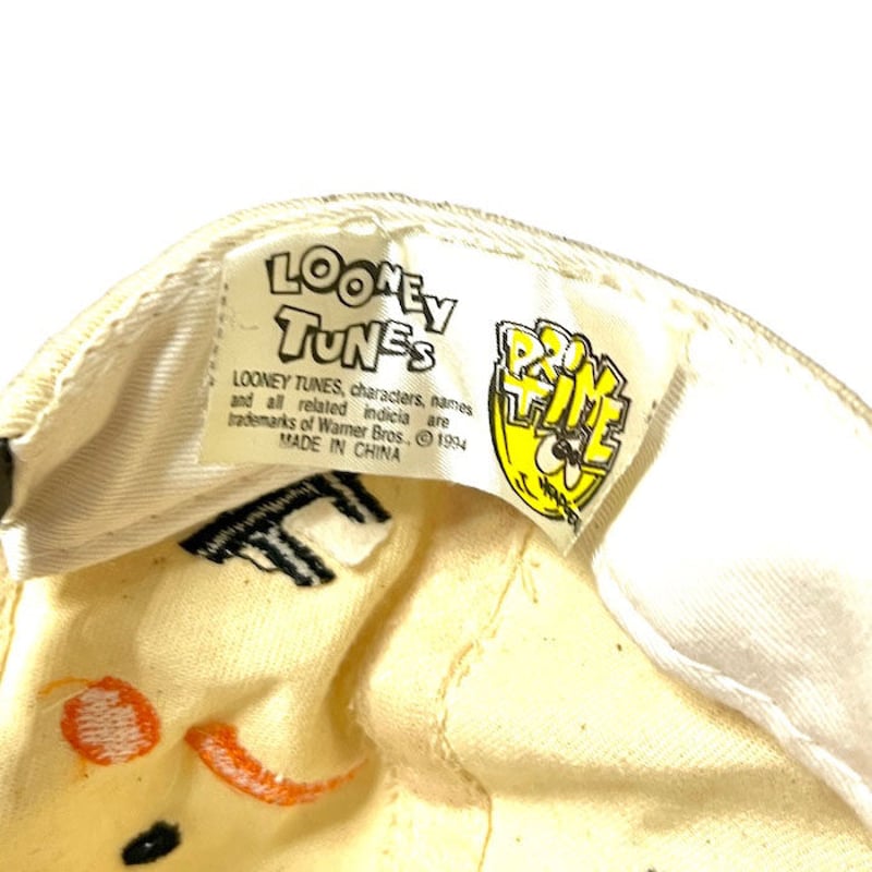USED】90'S LOONEY TUNES BUGS BUNNY & TAZ CAP | USED】90'S LOONEY TUNES BUGS BUNNY & TAZ CAP |