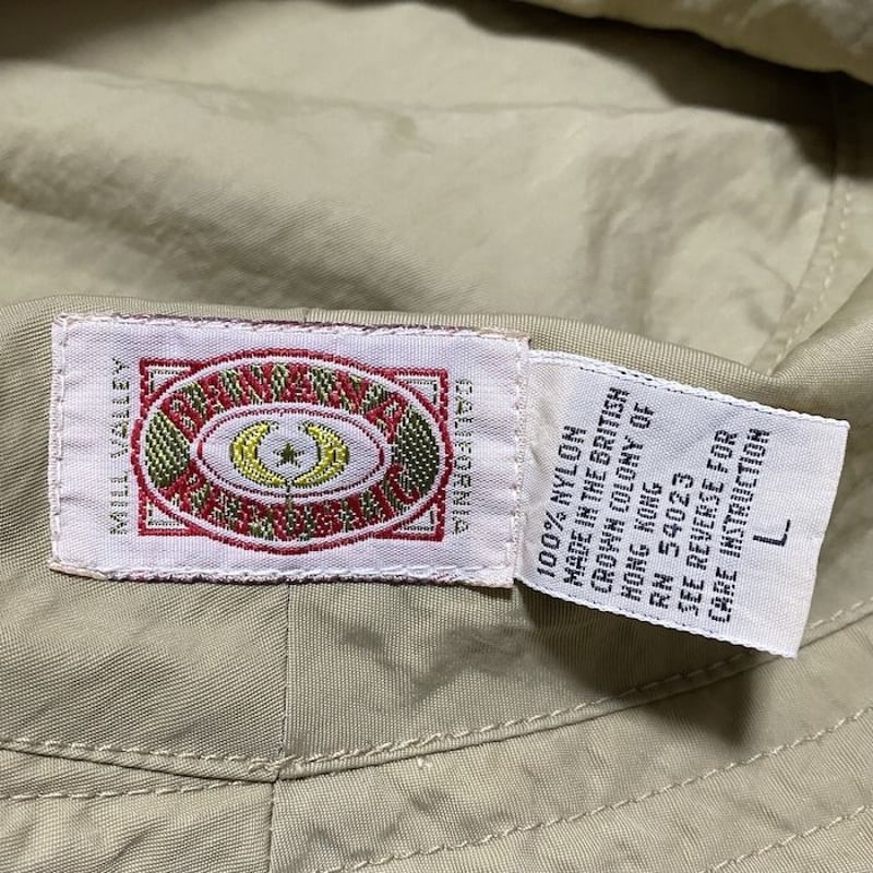 USED】80'S BANANA REPUBLIC OVERSIZED NYLON COAT USED】80'S BANANA REPUBLIC OVERSIZED NYLON COAT