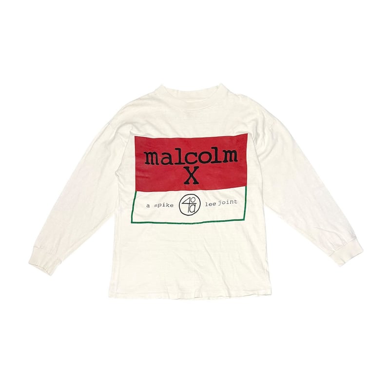 USED】90's Malcolm X Spike Lee MOVIE L/S T-SHIR USED】90's Malcolm X Spike Lee MOVIE L/S T-SHIR