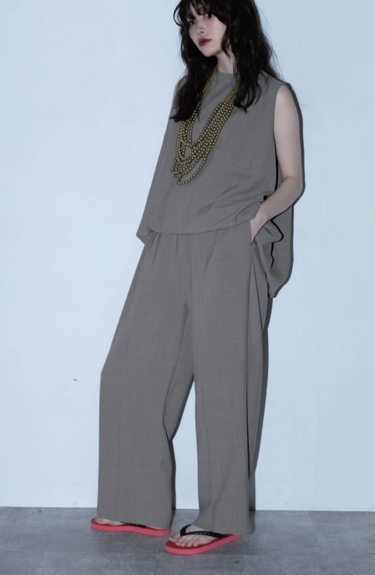 【MARGAUX VINTAG】バルーンヘムノースリーブBL | CUTE DEUX ONLI...