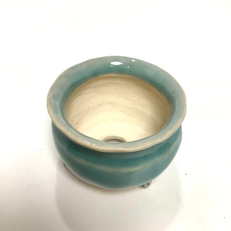 ミニ盆栽鉢 玉木啓子造 No.120 均釉丸鉢 | 流木専門店のアクア ミニ盆栽鉢 玉木啓子造 No.120 均釉丸鉢 | 流木専門店のアクア