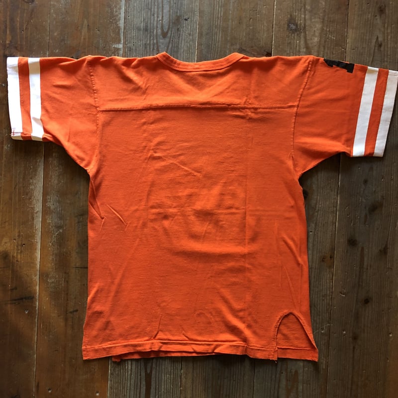 70年代バータグチャンピオンフットボールTシャツ M | CUSTOM FEVER 70年代バータグチャンピオンフットボールTシャツ M | CUSTOM FEVER