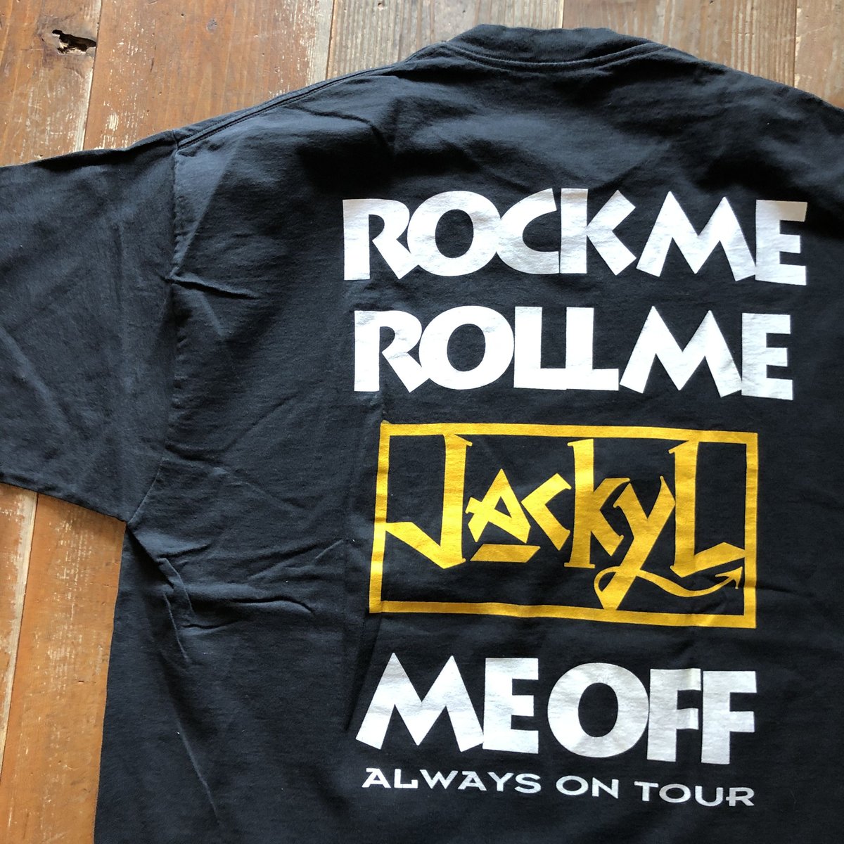 古着 90s USA製 Jackyl 「Rock Me Roll Me Jackyl Me Off」 サザン メタル ハード ロック バンド Tシャツ XL 古着 90s USA製 Jackyl 「Rock Me Roll Me Jackyl Me Off」 サザン