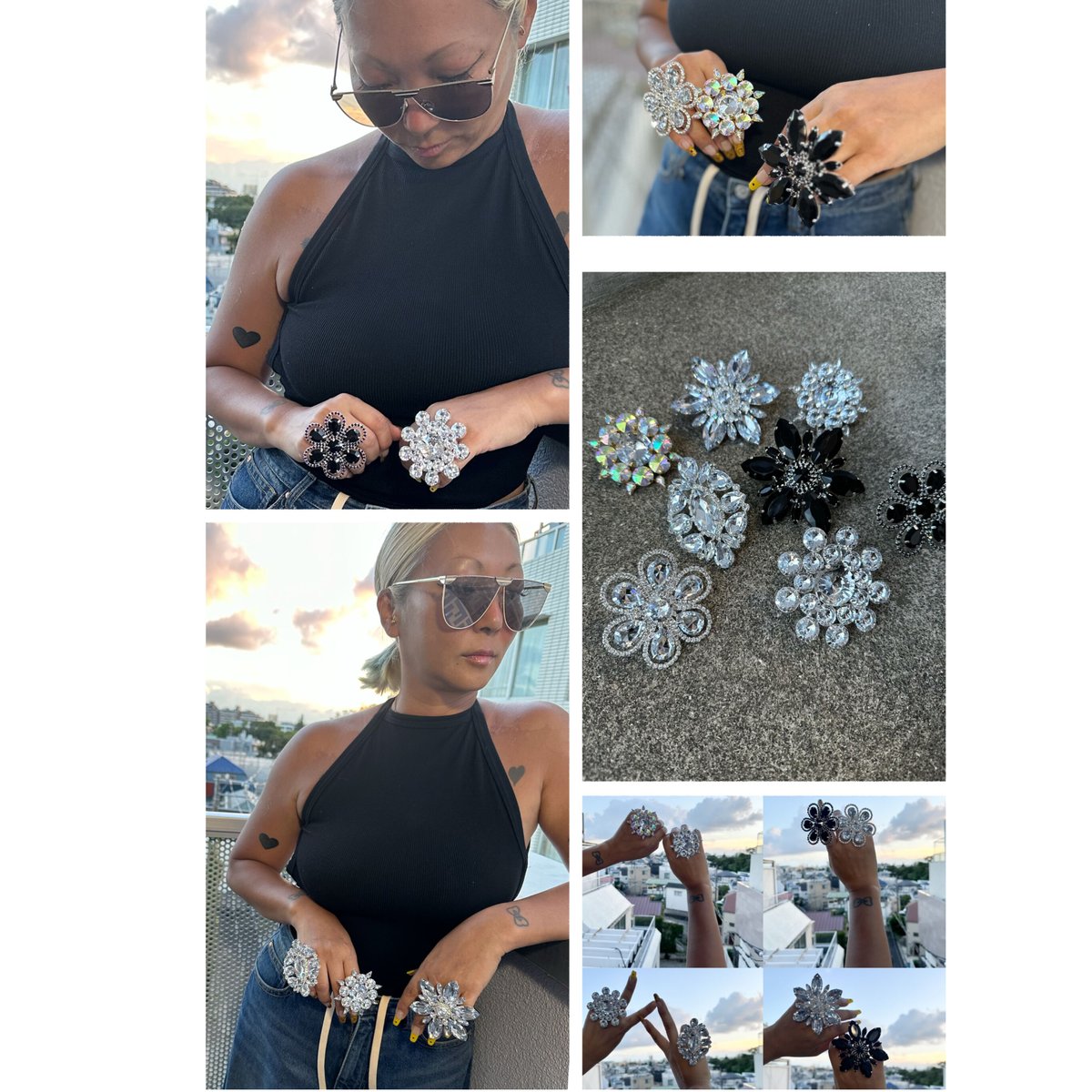 Huge bling toy ring | burself