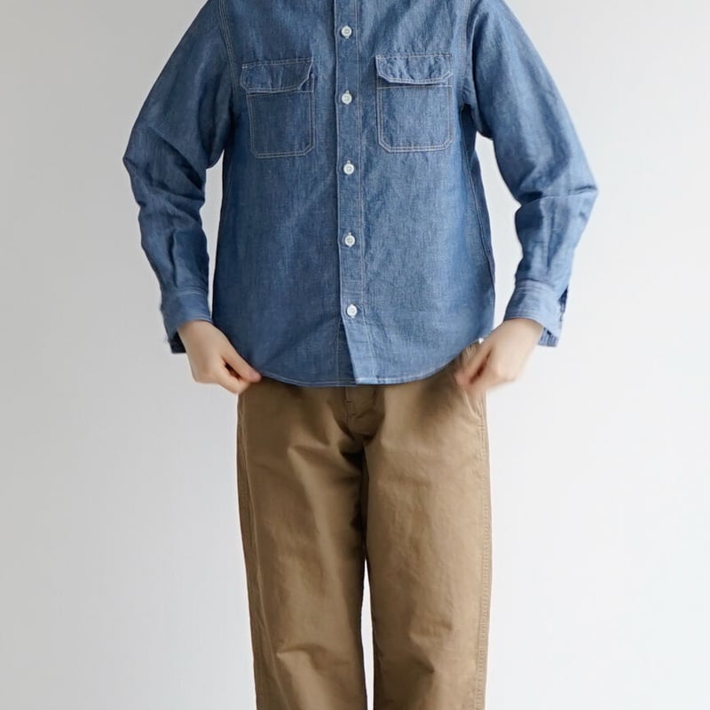 chambray work shirt/size1.2.3 | FRECKLE chambray work shirt/size1.2.3 | FRECKLE