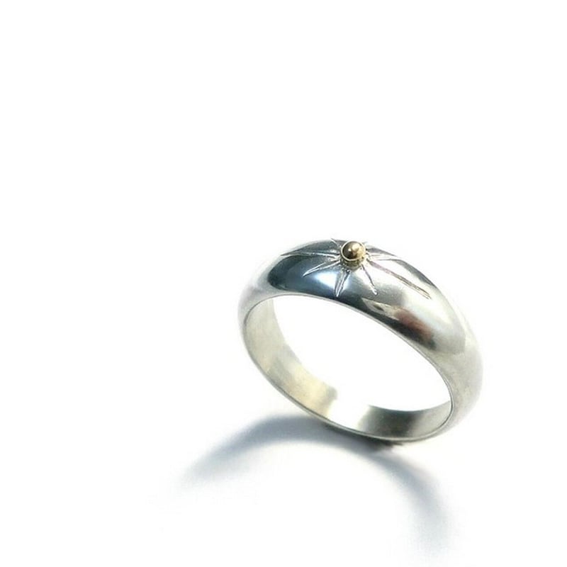 太陽模様 甲丸 シルバーリング | シルバーアクセサリー工房アンク 太陽模様 甲丸 シルバーリング | シルバーアクセサリー工房アンク