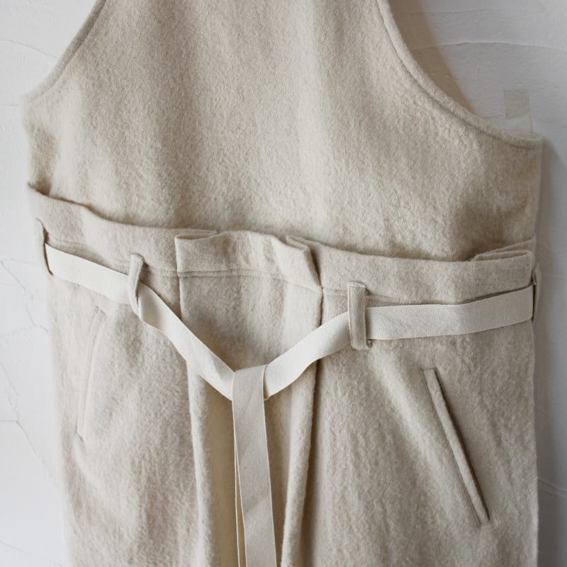 ASEEDONCLOUD アシードンクラウド Foggy wool Sankayo apron ASEEDONCLOUD アシードンクラウド Foggy wool Sankayo apron