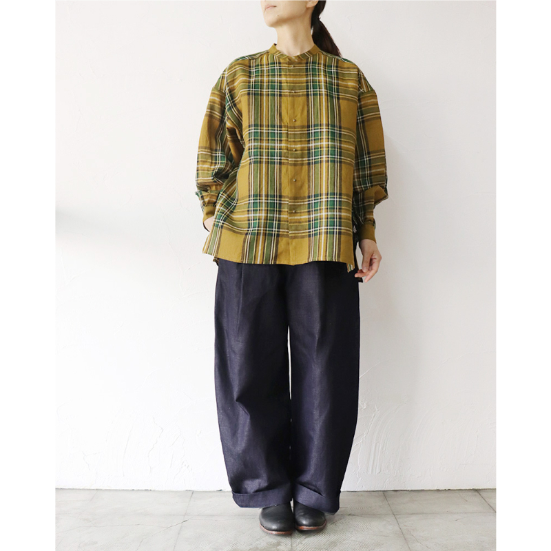 再入荷** ASEEDONCLOUD HandWerker 綿麻デニムHWワイドトラウザー 再入荷** ASEEDONCLOUD HandWerker 綿麻デニムHWワイドトラウザー