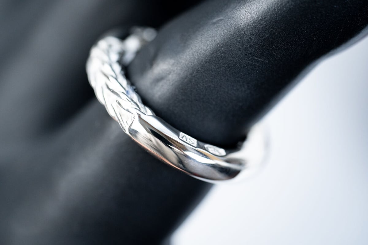 WAKAN SILVER SMITH : R-084 Braided silver ring WAKAN SILVER SMITH : R-084 Braided silver ring