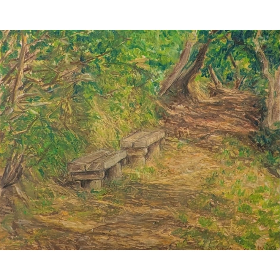 マメイケダ：「山道のベンチ」 | nowaki