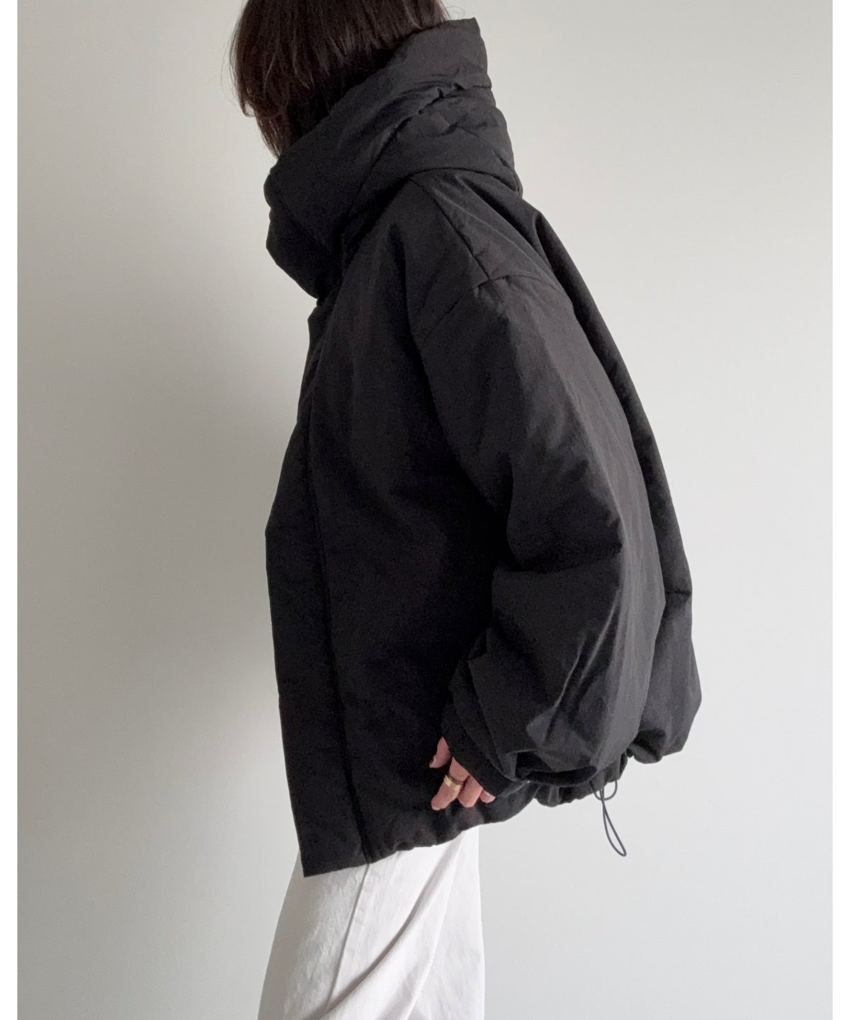 hooded padding blouson | Un sourire.