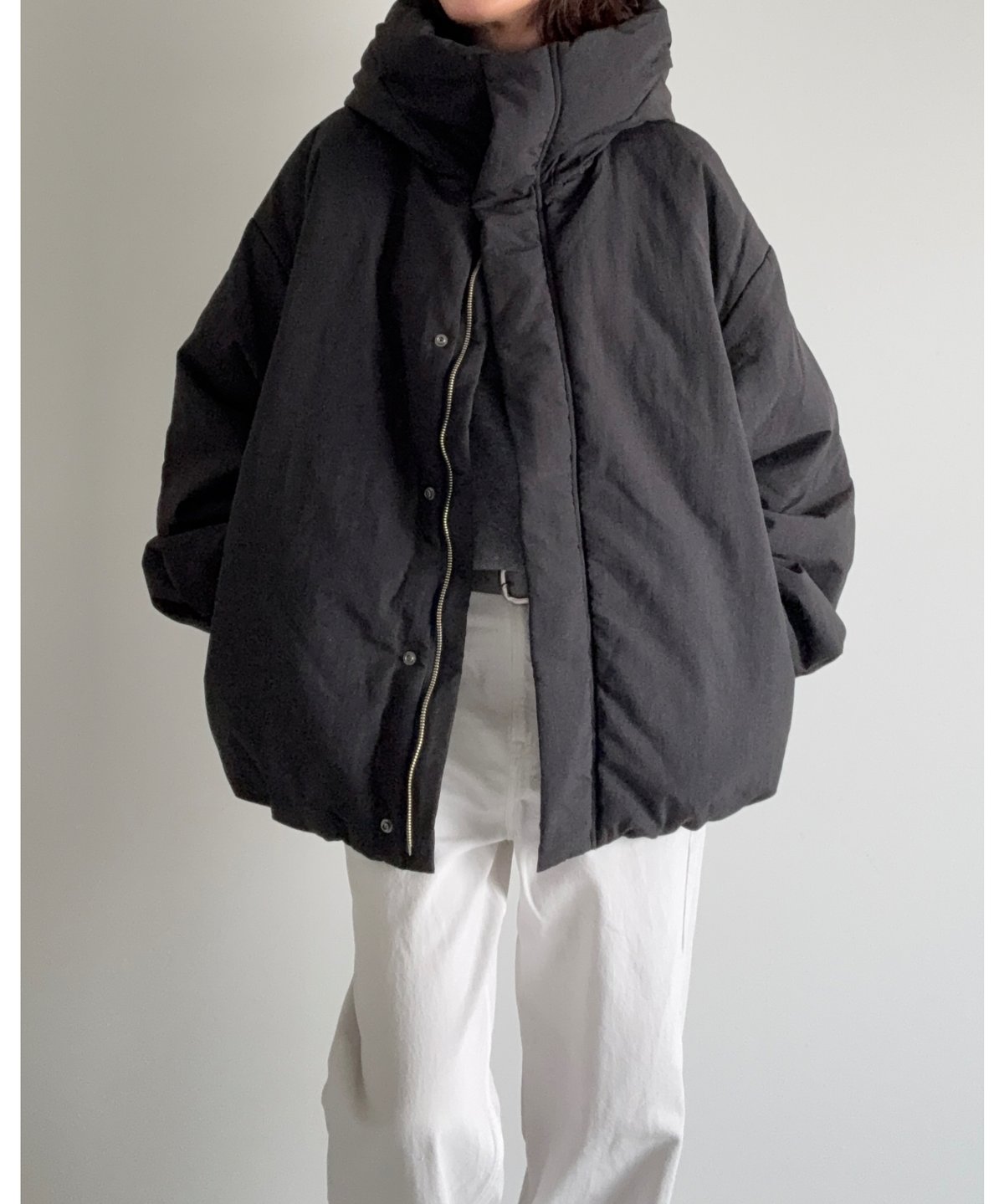 hooded padding blouson | Un sourire.