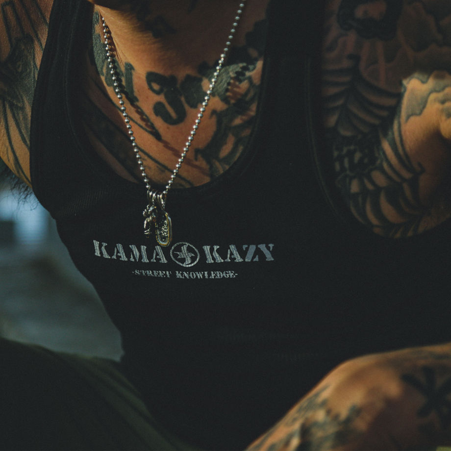 KMKZ / ARMY LOGO / A-SHIRTS / BLACK | KAMAKAZY