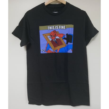 【USA直輸入】MARVEL スパイダーマン This Is Fine Tシャツ マーベル ...