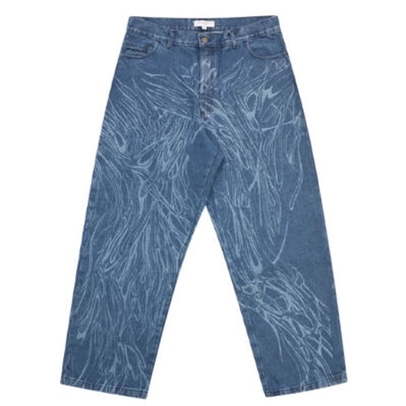YARDSALE RIPPER JEANS - OVERDYED BLUE | BOTTOM YARDSALE RIPPER JEANS - OVERDYED BLUE | BOTTOM