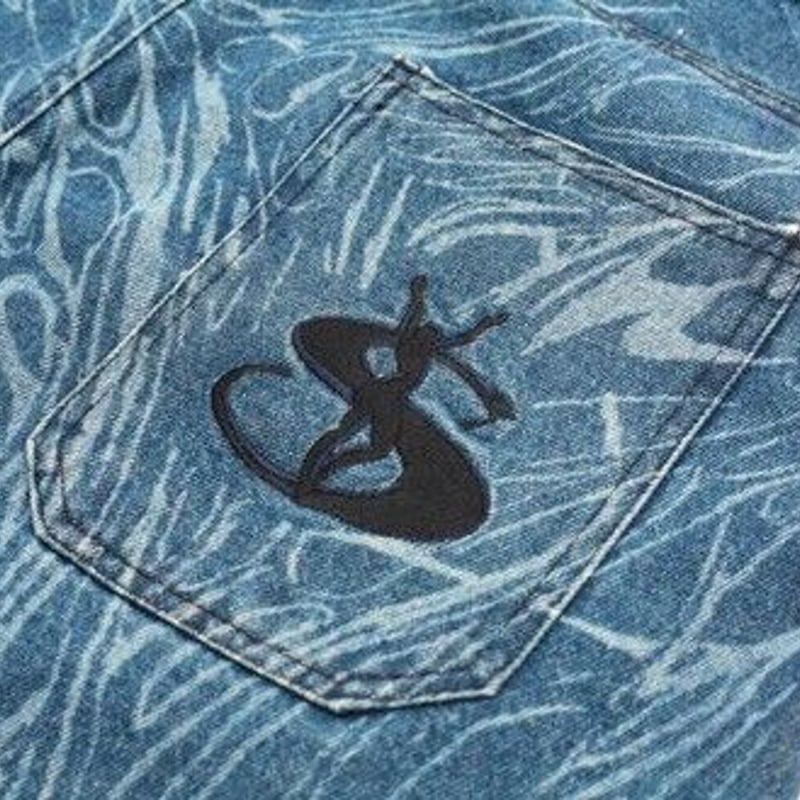 YARDSALE RIPPER JEANS - OVERDYED BLUE | BOTTOM YARDSALE RIPPER JEANS - OVERDYED BLUE | BOTTOM
