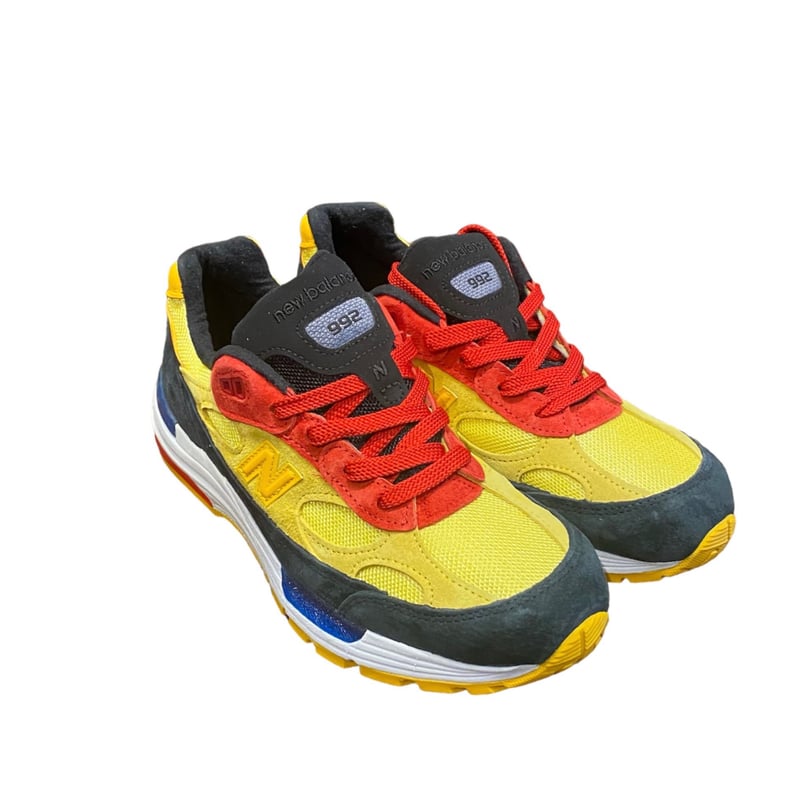 NEW BALANCE (M992 MADE IN USA) YELLOW / RED [26 NEW BALANCE (M992 MADE IN USA) YELLOW / RED [26