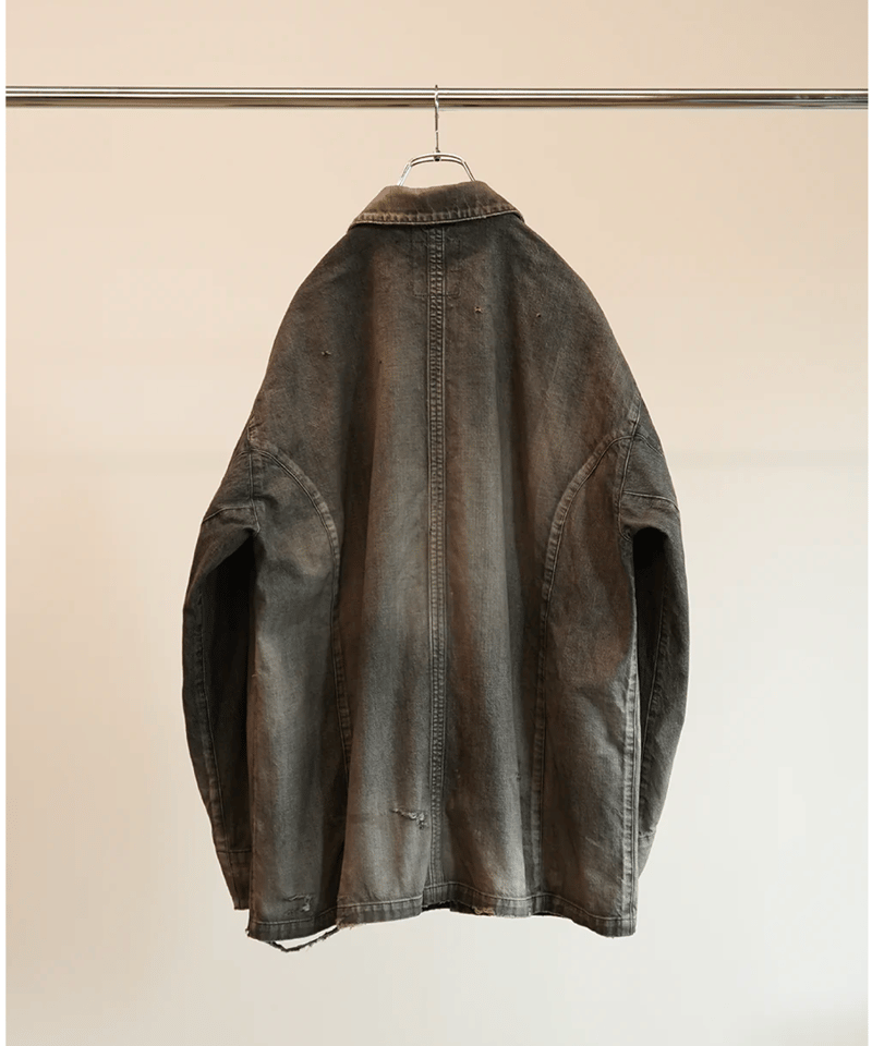 ANCELLM(アンセルム)】DENIM COVERALL -BLACK | tadayoi ANCELLM(アンセルム)】DENIM COVERALL -BLACK | tadayoi