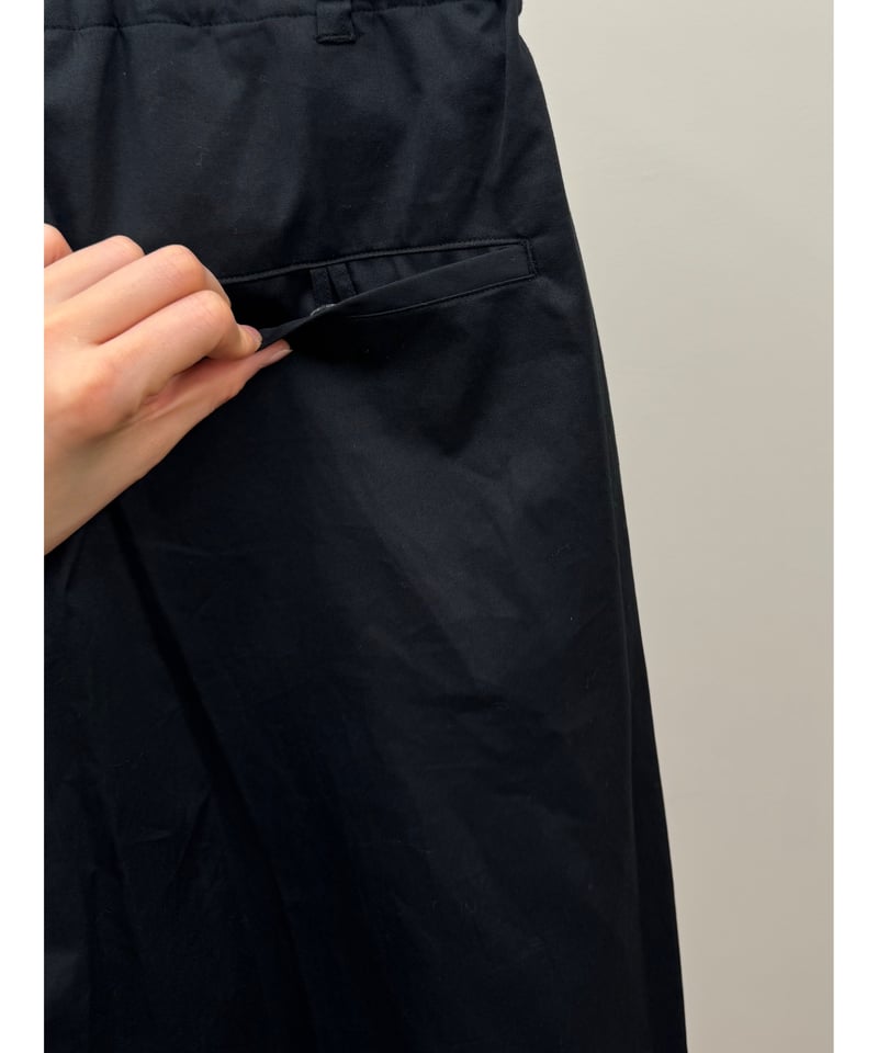 nonnotte(ノノット)】Draping Elastic In Tuck Wide Tr nonnotte(ノノット)】Draping Elastic In Tuck Wide Tr